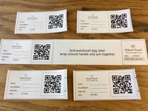 School Trunk | Tracking Labels - simple when you know how